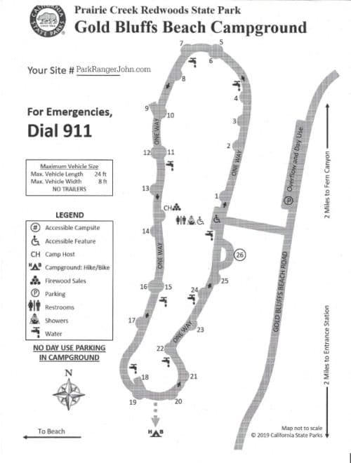 Gold Bluffs Beach Campground | All You Need to Know